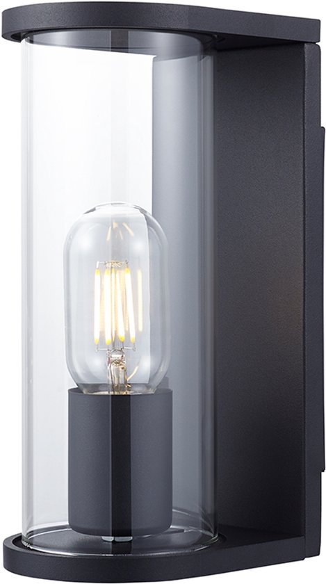 V-TAC VT-81040 LED Wandlamp Buiten - E27 Houder - IP44 - Rookglas - Mat ...