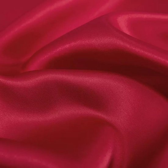 Satijn Stof per Meter - 150 cm Breed - Rode Bekledingsstof voor Kleding ...