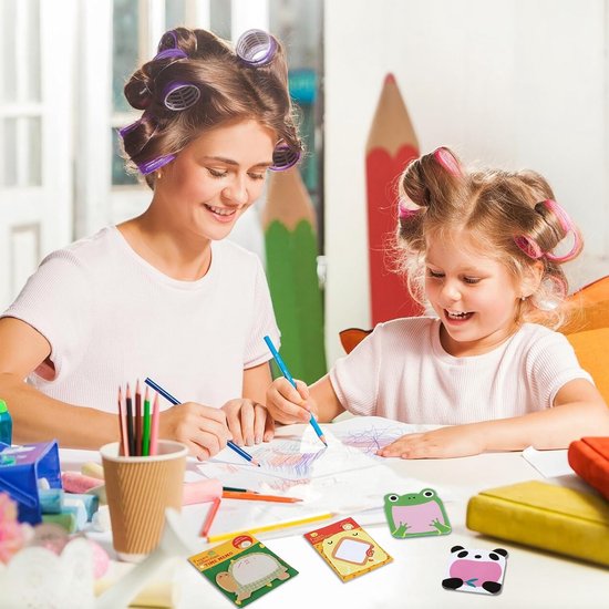 Kleurrijke Self-Adhesive Notes: 160 Velletjes met Schattige Cartoon ...