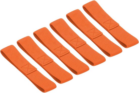 Elastische riemen voor Bento Box - set van 6 - oranje | bol