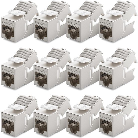 Mini Keystone CAT 6a Jack Module - 10 Gbit/s Shielded STP RJ45 ...