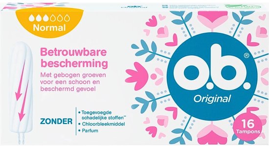o.b. Tampons - Original Normal - Voor Comfort en Betrouwbare ...