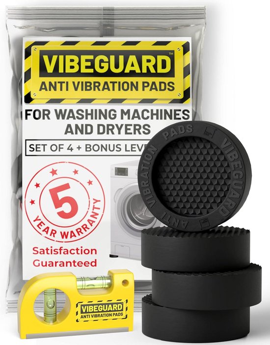 Trillingsdempers voor Wasmachine en Droger - Universele Anti-Skip Pads ...