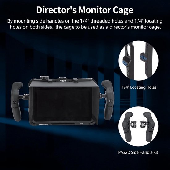 Monitor Cage voor Atomos Shogun Monitor met Montageplaat en Lenskap | bol