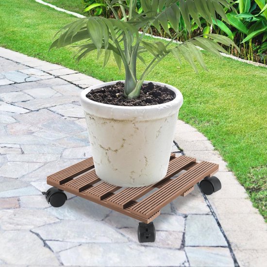 Plantenroller Ø 30 cm - Multifunctionele Bloemenroller met Wieltjes ...