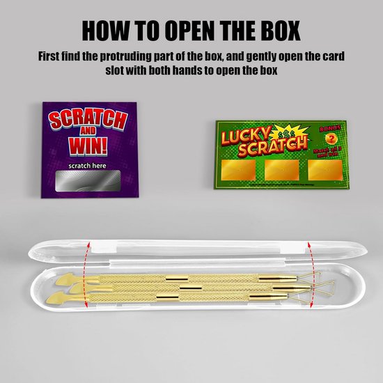 Loterij Ticket Kraspen Tool Set voor Perfecte Onthulling van Tickets | bol