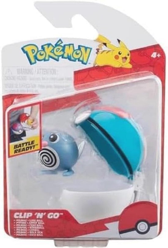 Clip 'N' Go Poliwag met Lure Ball voor Pokémon Fans | bol