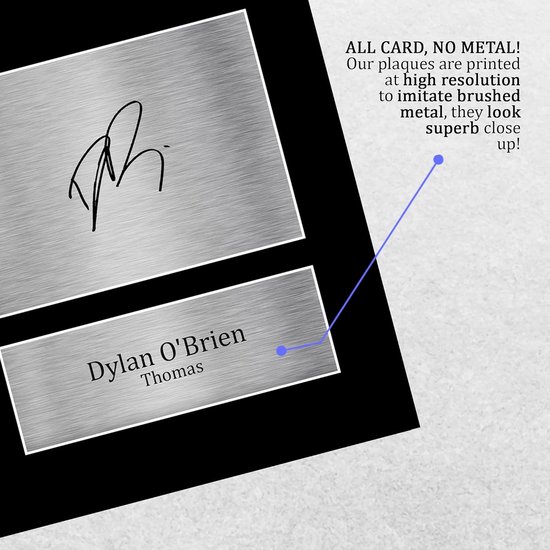 Maze Runner Movie Memorabilia Gift - Dylan O'Brien Signatuur Foto | bol