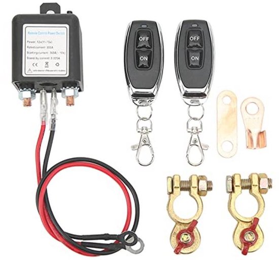 Scheidingsschakelaar voor Auto Accu - 200A 12V met Draadloze ...