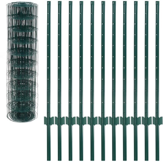 Euro hek | Tuinhek | Tuinafscheiding | Hekwerk 20x1 m staal groen | bol