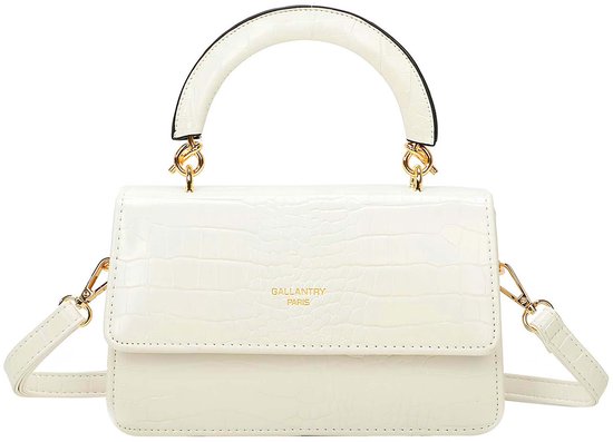 Gallantry, Chique Handtas voor Dames Krokodillenleer Effect met Stijve ...