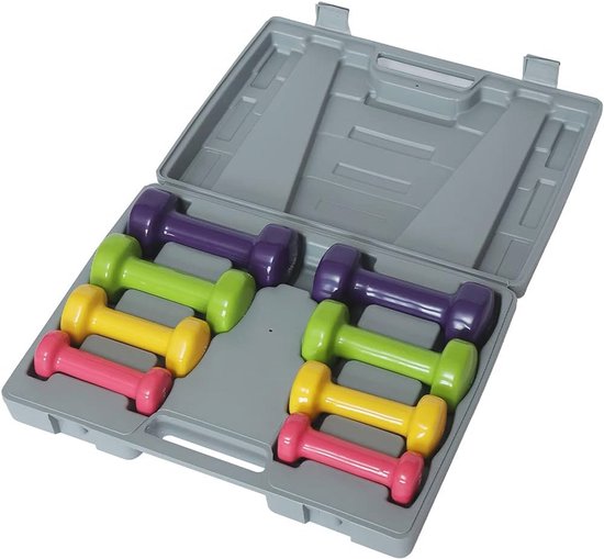 Set van 8 Fitness Handgrepen met Koffer voor Thuistraining | bol