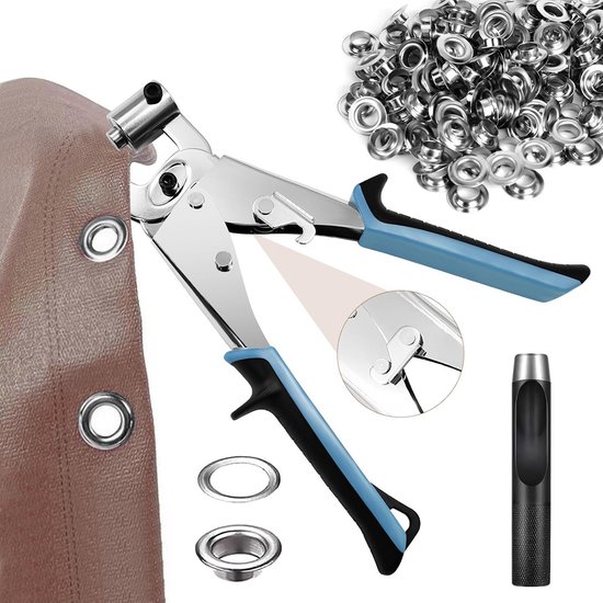Professionele Oogjes Set met 200 Ringen 10 mm - Inslagmallen en Pons ...