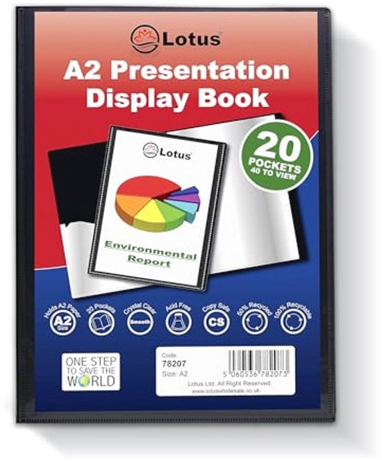 Professionele Presentatie Map A2 - 20 Pockets voor Documenten ...