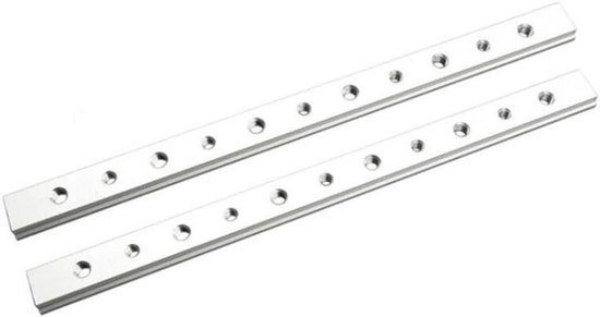 2x Universele T-rail Geleider 300mm voor Houtbewerking Tafelzagen en ...