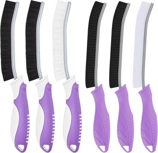 Krachtige Voegenborstel met Harde Haren voor Badkamer en Keuken | bol