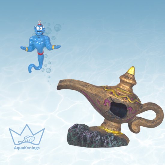 AquaKonings - Aquarium decoratie - Ornamenten - Aladdin's magische lamp ...