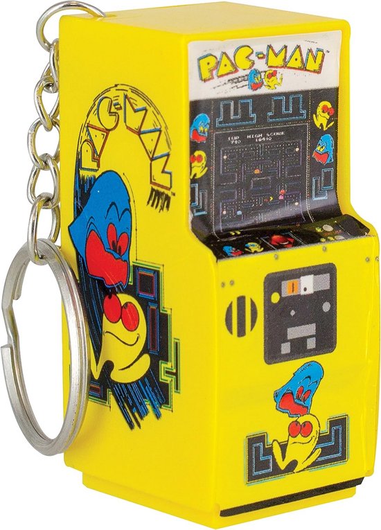 Pac-Man Mini Arcade Sleutelhanger met Licht en Geluid | bol