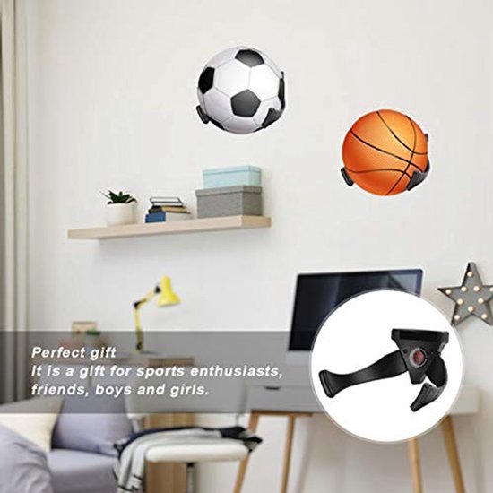Ball Holder Wall Mounted Football Rest Football Storage Rack For Home ...