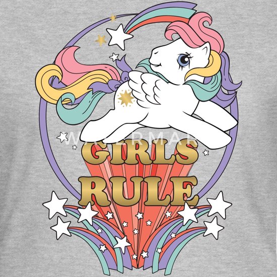 My Little Pony Retro Girls Rule Statement Vrouwen T-shirt | bol