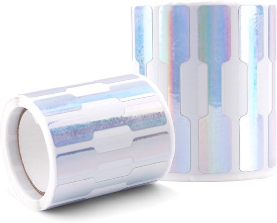 Sieraden Prijskaartjes Stickers 1000 stuks - Iriserend Papier - Blanco ...