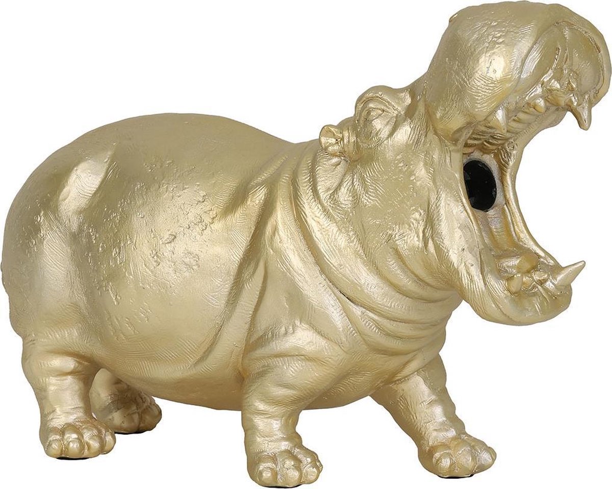 Light & Living Hippo Tafellamp - Mat Goud - 36x14x24 cm | bol.com