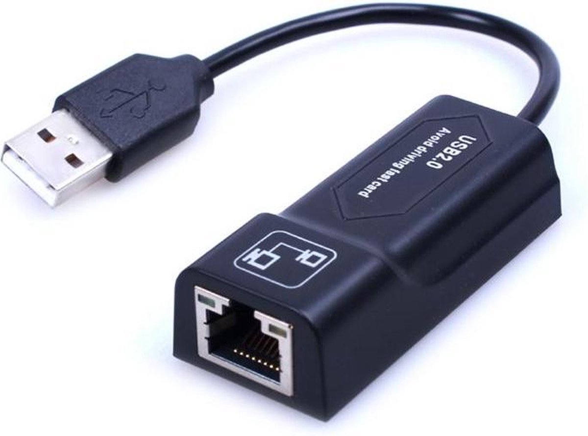 USB naar RJ45 10/100 Mbps USB Ethernet-adapter Netwerkkaart (zwart ...