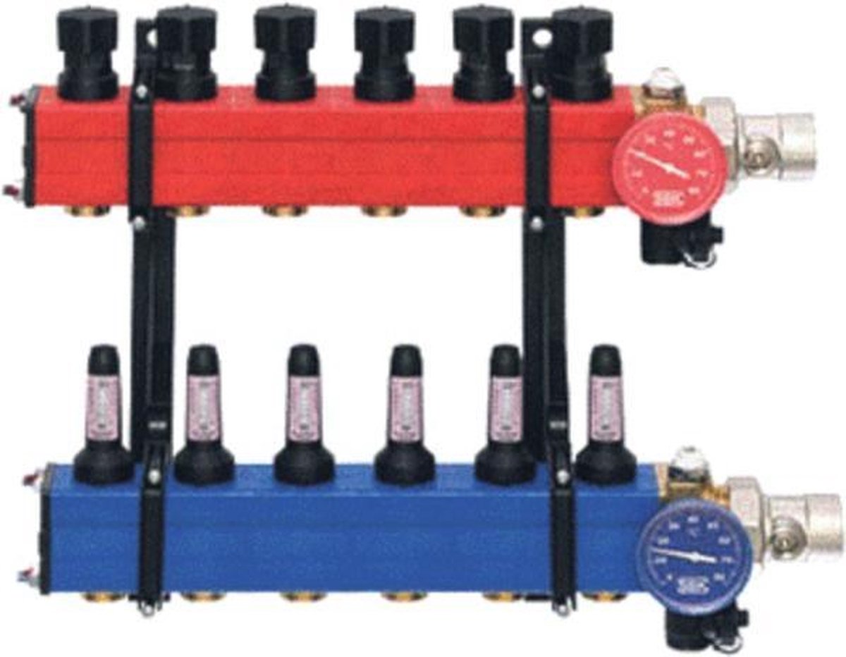 Komfort SBK 4100 verdeler vloerverwarming verwarmen/koelen zij ...