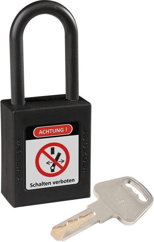 LOTO hangslot met kunststof beugel Zwart | bol