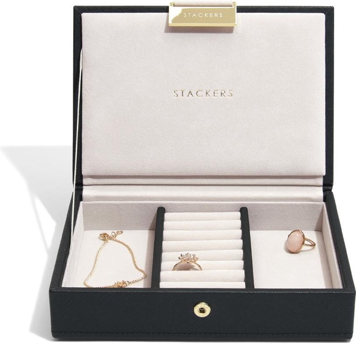 Stackers Sieradendoos - Sieradendoos mét deksel (basis) - Sorteervakken & Met deksel | bol.com