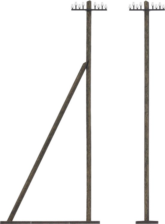 Busch 1499 H0 telegraafmast (8 stuks) Bouwpakket | bol
