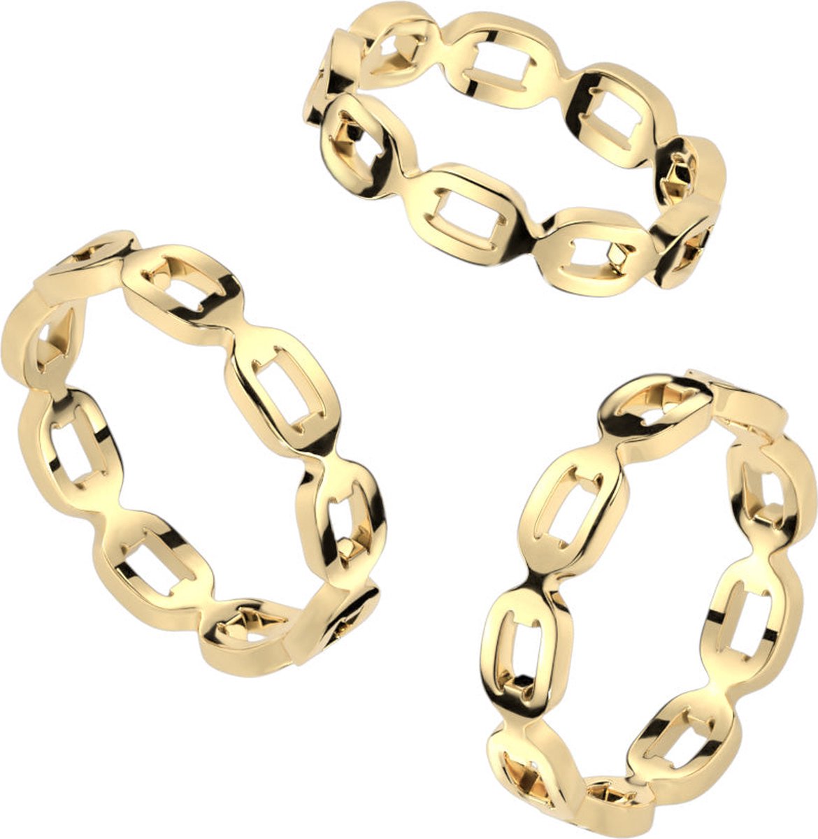 Ringen Dames - Ring Dames - Dames Ring - Goudkleurig - Gouden Ring ...