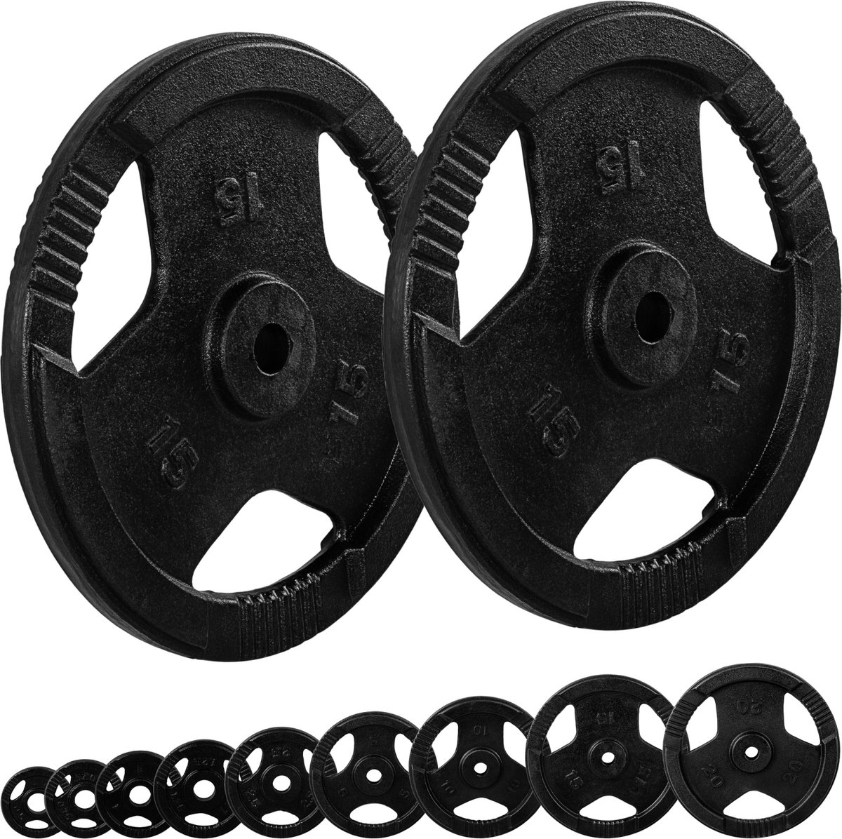 Halterschijven - Gewichten - Gewichten set - Gewichten fitness ...