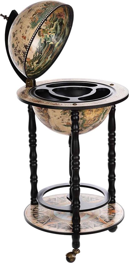 Globe Bar - Home bar - bar cart - globe bar deco bar table globe ...