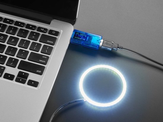 Cool White LED Ring Light with USB Cable and On/Off Switch - 70mm ...