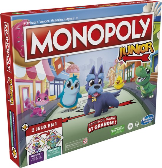 Monopoly Junior - 2-in-1 spel - Bordspel (Franstalig) | Games | bol