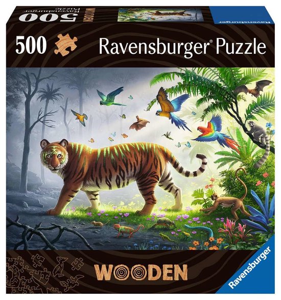 Ravensburger Houten Legpuzzel 500 stuk(s) Tijger | bol