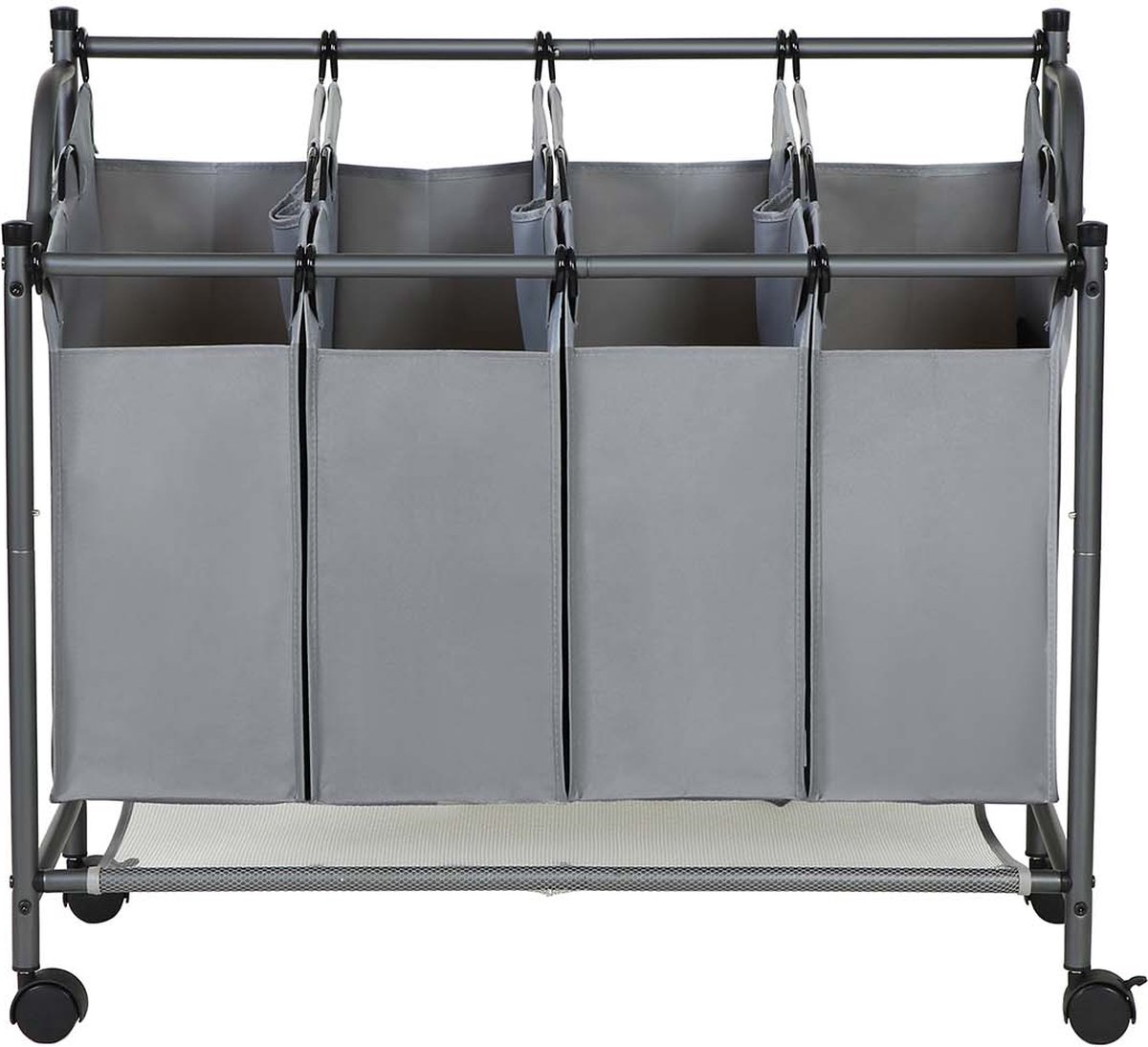 Laundry basket XXL - 4 bags - Laundry sorter - Laundry box - Rectangle ...