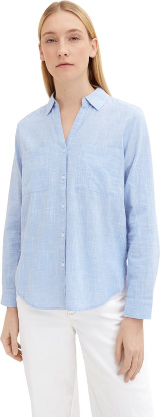 TOM TAILOR blouse with slub structure Dames Blouse - Maat 46 | bol