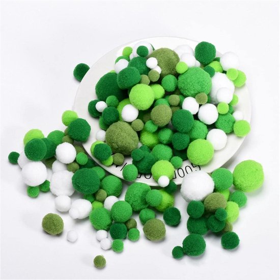 Grote Set Knutsel Pompons in Diverse Kleuren en Maten voor Hobby en ...