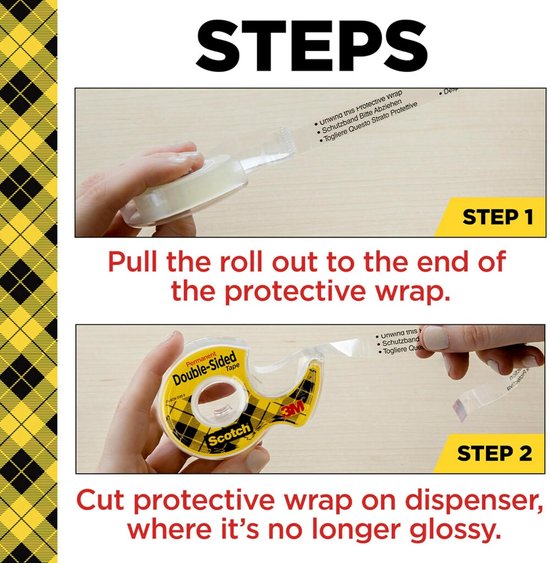 Dubbelzijdige Tape met Dispenser – Sterke Klevende Rol, 2 Stuks | bol