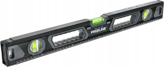 Proline Aluminium Waterpas 60cm met Handvat & 3 Waterpassen | bol