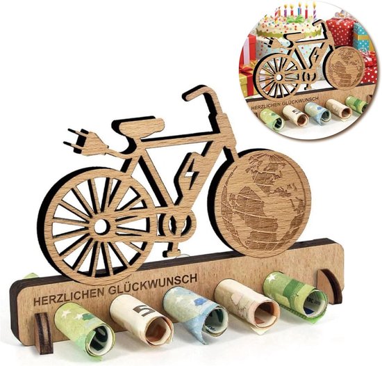 Verjaardagscadeau voor fiets - hout - verjaardag - cadeau-idee ...