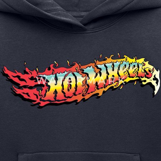 Hot Wheels Logo-Design Met Vlammen Premium Kinder/tieners Hoodie ...