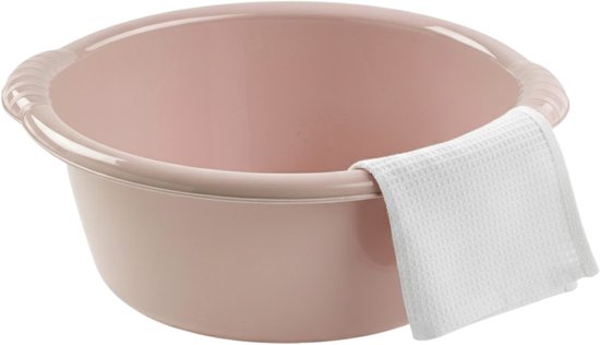 Plasticforte Afwasteil - afwasbak - rond - 10 liter - beige - kunststof ...