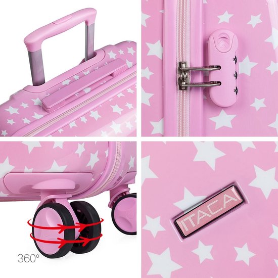 Kindertrolley Set 2-Delig: Handbagage en Middelgrote Koffer met ...