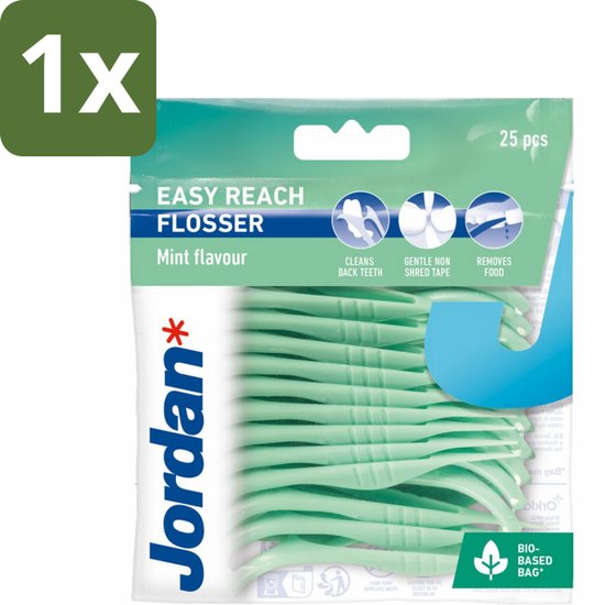 1 x Jordan - Flosser - Easy Reach - Munt Smaak - 25 Ragers - Flosser ...