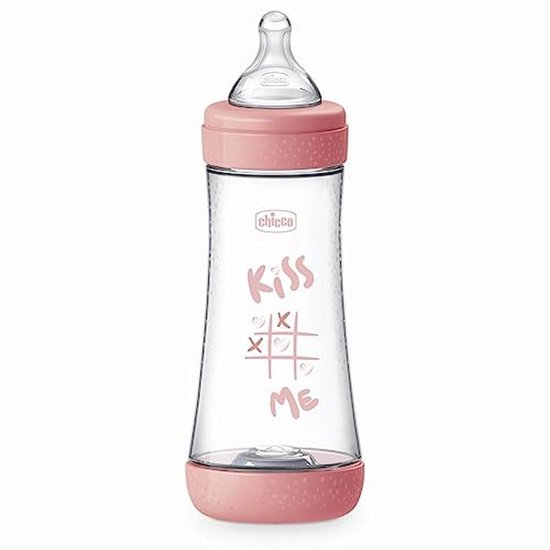 Antikoliek babyfles 300 ml met siliconen speen en intu-flow-systeem, 4 ...
