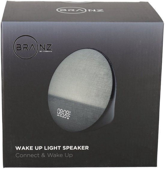 BRAINZ Wake Up Light - Speaker - Zonsopgang simulatie - Bluetooth | bol