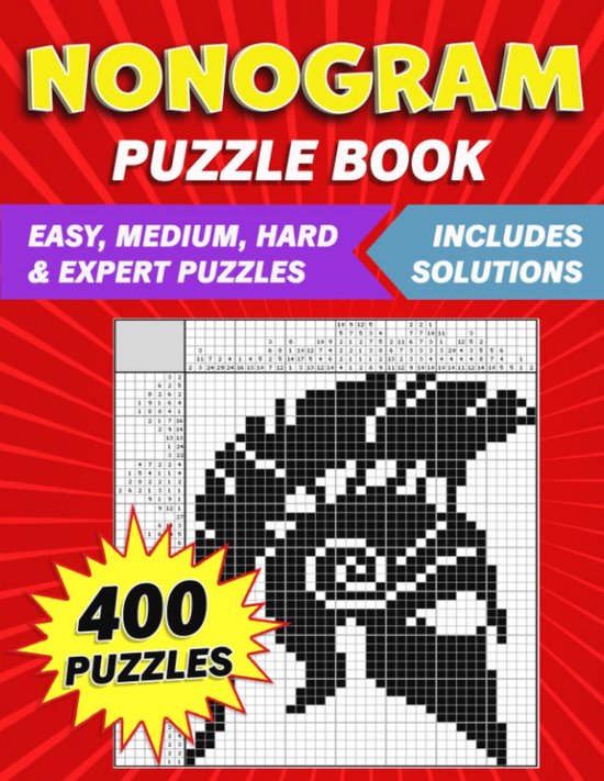 Nonogram Puzzelboek met 400 Uitdagende Puzzels voor Logica en ...